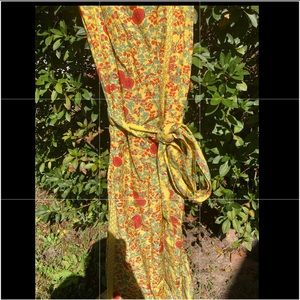 Roller Rabbit | Dresses | Roller Rabbit Roberta Yellow Floral Maxi ...